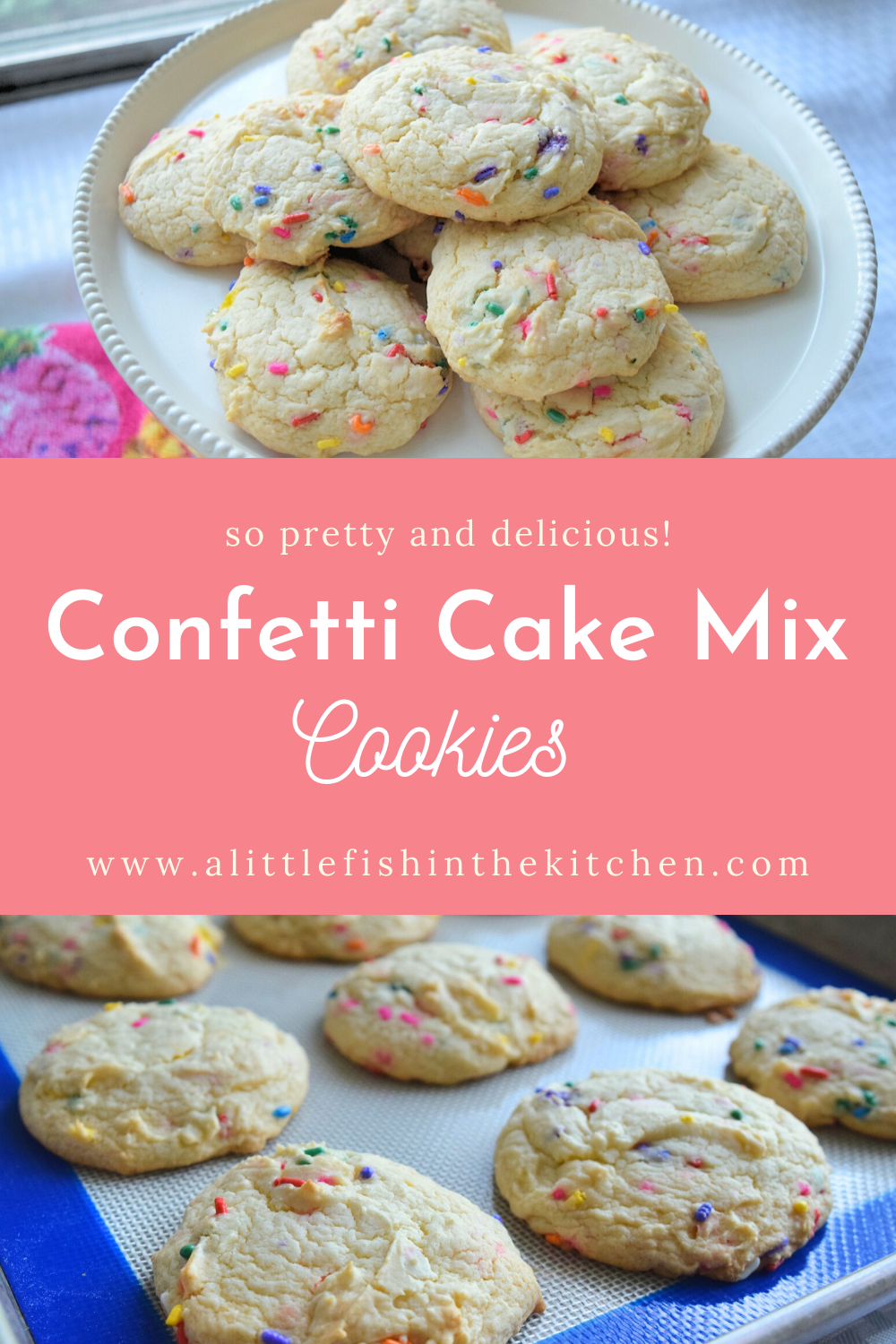 Confetti Cake Mix Cookies (Recipe + Video) – A Little Fish in the Kitchen