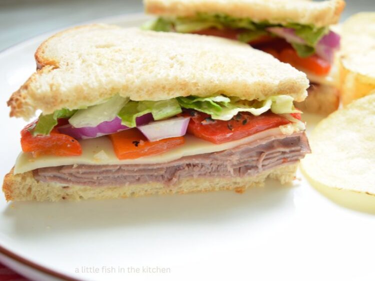 Roast Beef and Red Pepper Sandwiches (Recipe + Video) – A Little Fish ...