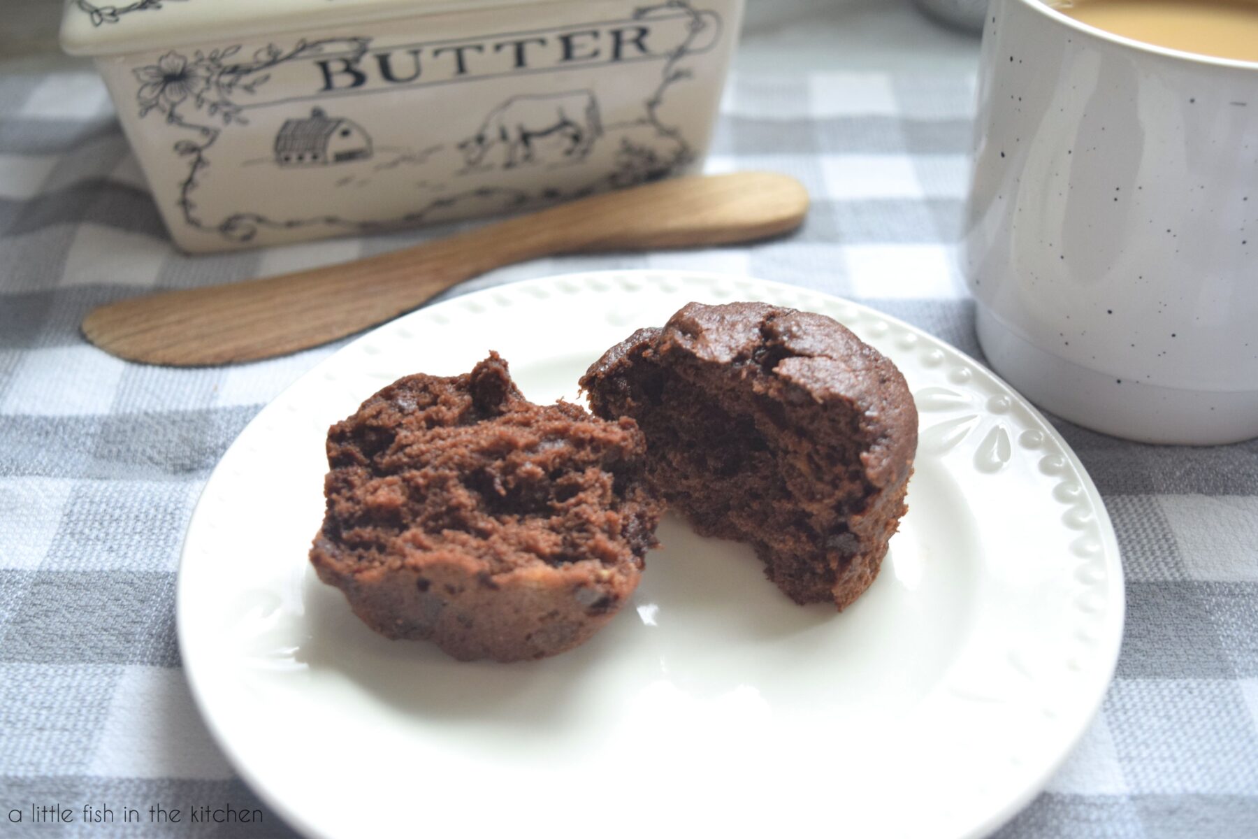 Easy Double Chocolate Protein Muffins (Recipe + Video) – A Little Fish ...