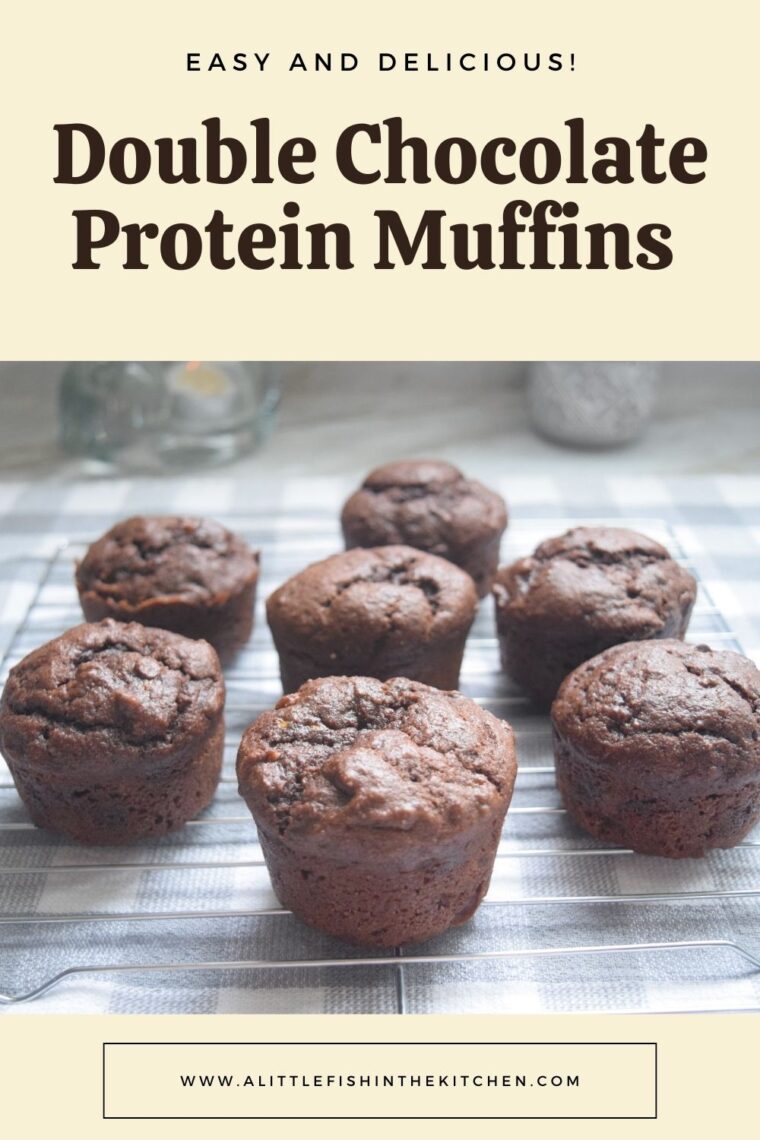 Easy Double Chocolate Protein Muffins (Recipe + Video) – A Little Fish ...