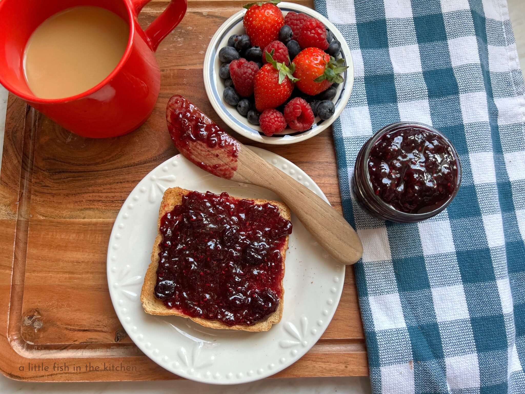 Easy Triple Berry Jam – A Little Fish in the Kitchen